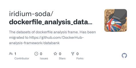 Github Iridium Sodadockerfileanalysisdatabank The Datasets Of
