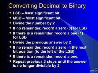 Binary Numbers PPT
