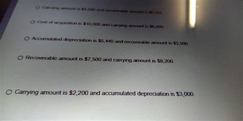 Solved Og Amount Is 4 560 And Recoverable Amount Is 56 250