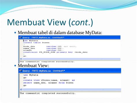 PPT Manajemen Basis Data Menggunakan SQL Server PowerPoint Presentation ID