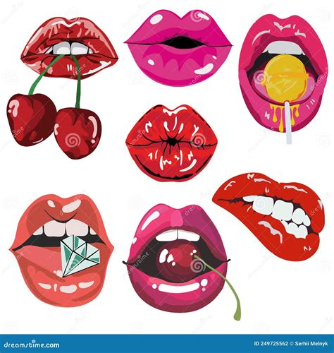 Woman Mouth Expression Stock Illustration Illustration Of Icon
