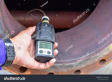 Human Using Gas Detector Detect Combustible Stock Photo Shutterstock