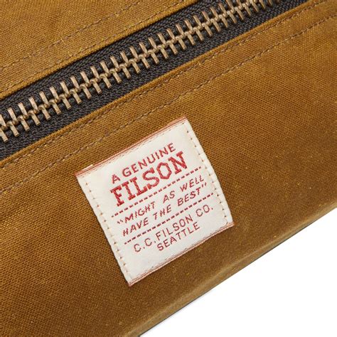 Filson Tin Cloth Travel Kit Dark Tan End Us