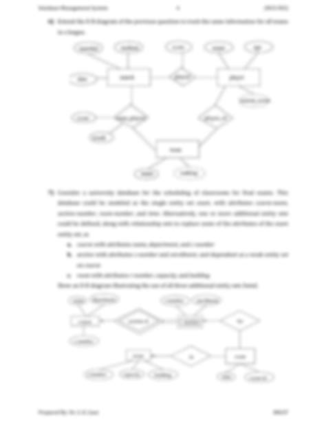 Solution Tutorial Sheet Er Diagram Solution For Database Studypool