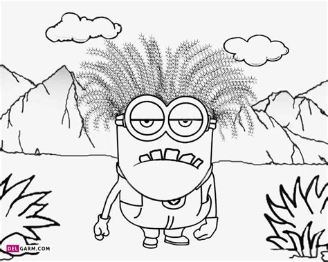 40 نقاشی مینیون، ساده و زیبا برای رنگ آمیزی کودکان