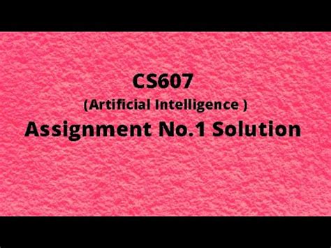 CS Assignment No Solution Fall YouTube