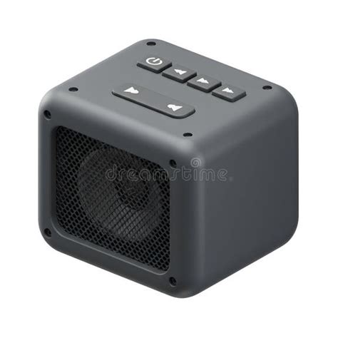 Compact Cube Bluetooth Speaker With Controls Portable Audio Device
