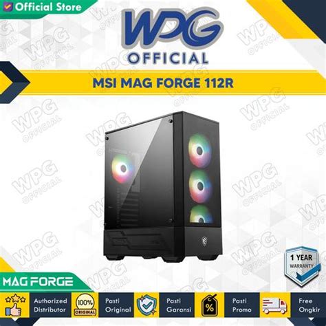 Jual Msi Gaming Chassis Mag Forge R Mid Tower Casing Pc Gaming Case Jakarta Pusat Wpg