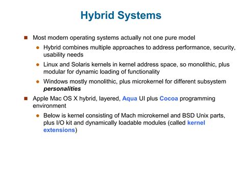 Lecture02operating System Structures Operating Systems Ppt