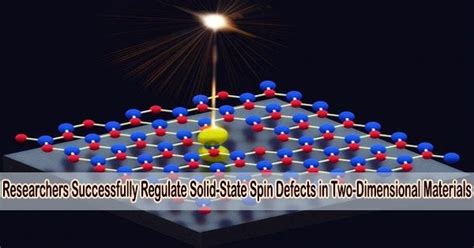 Researchers Successfully Regulate Solid State Spin Defects In Two