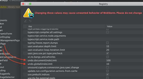 Webstorm Intellij Undo History Size Not Much Stack Overflow