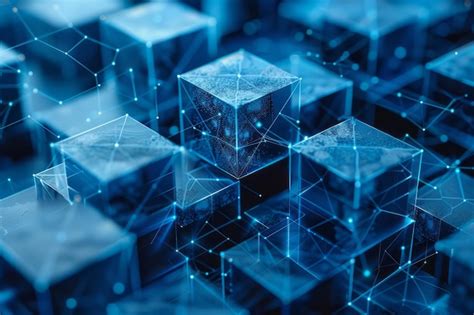 Premium Photo Abstract Isometric Grid Of Interconnected Cubes And Molecules Forming A Cohesive