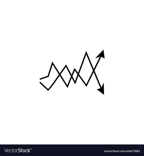 Market Volatility Icon Design Royalty Free Vector Image