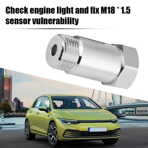 M18x1 5 Oxygen O2 Sensor Extender Car Cel Fix Check Engine Light Eliminator Adapter Converter O2