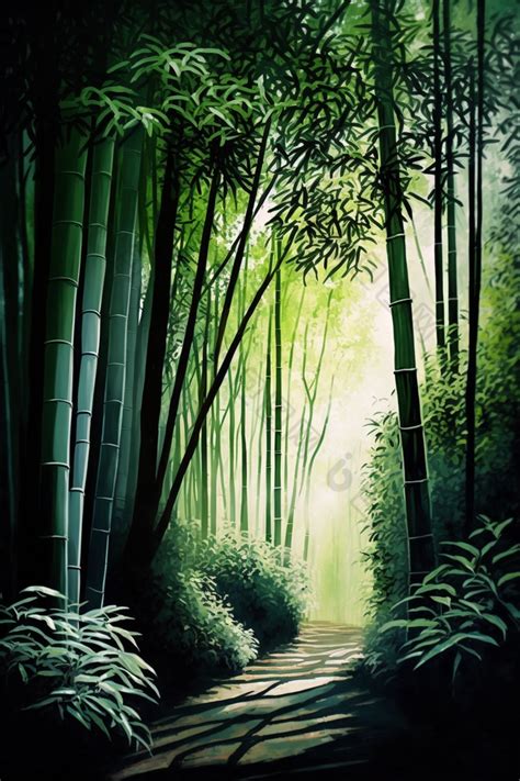 幽静的竹林高清图片下载 包图网