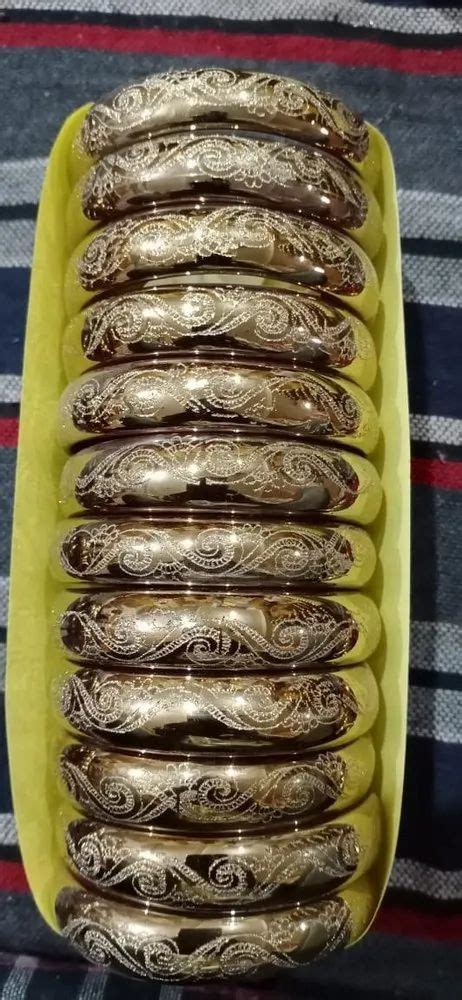 Gold Polished Glass Bangle At Rs 120box Water Works Colony Hathras