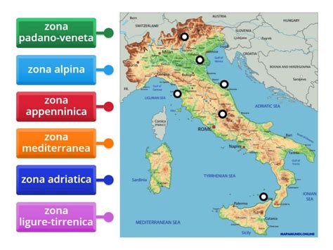 Zone Climatiche Italiane Labelled Diagram