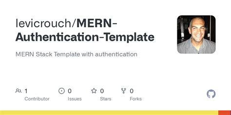 GitHub Levicrouch MERN Authentication Template MERN Stack Template With Authentication