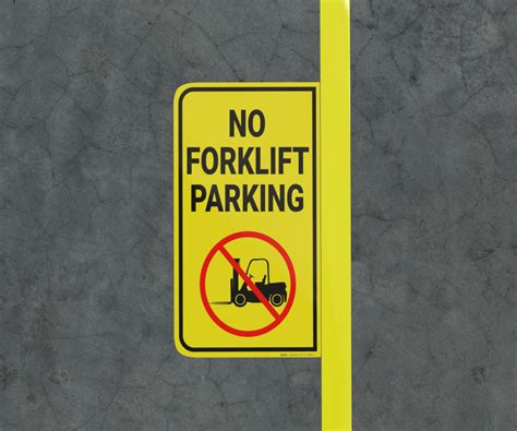 No Forklift Parking Floor Marking Sign Creative Safety Supply
