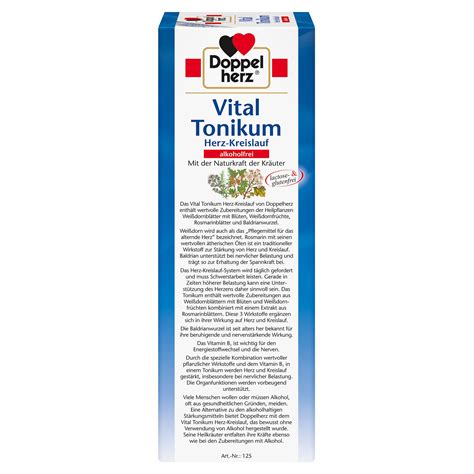 Doppelherz® Vital Tonikum Herz Kreislauf Alkoholfrei 750 Ml Shop