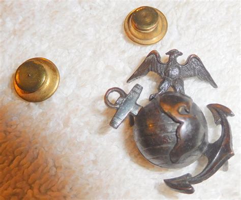 Vintage Us Marine Corps Usmc Marines Eagle Eagle Globe Anchor Pin Lapel
