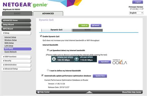 R8000 Qos Performance Optimization Database Not Updating Netgear Communities