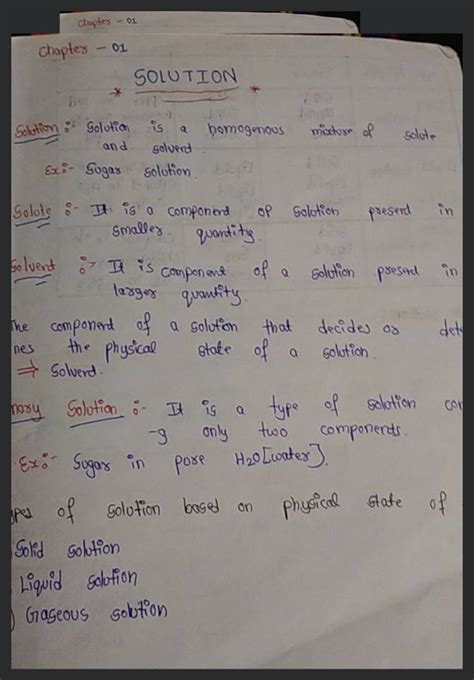 Chapter 011 SOLUTION Solution Solution Is A Homogenous Mixture O