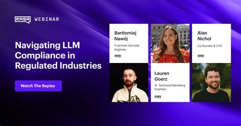 Navigating Llm Compliance In Regulated Industries Rasa Webinar