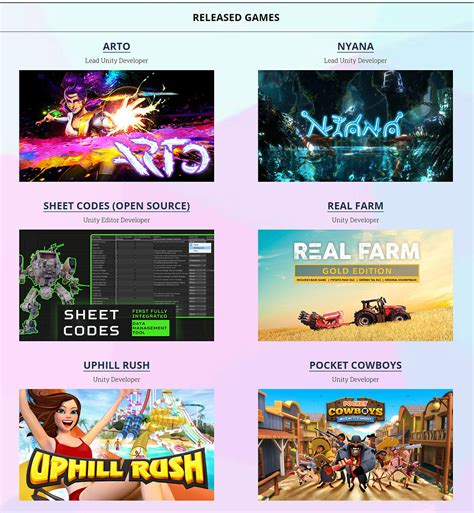 For Hire Unity Generalist Developer With 12 Years Of Experience