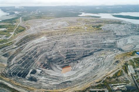 Opencast Mining Quarry Aerial View Stock Photo Image Of Industrial Mineral 126033930