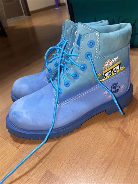 Blue Spongebob Timberlands Outlet