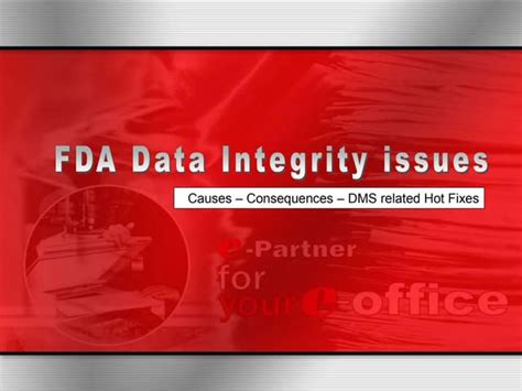Fda Data Integrity Issues Dms Hot Fixes Pdf Databases Computer Software And Applications
