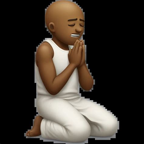 Crying Emoji Praying On Its Knees Emoji Ai Emoji Generator