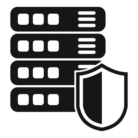 Secured Server Icon Simple Vector Platform System Vector Art At Vecteezy