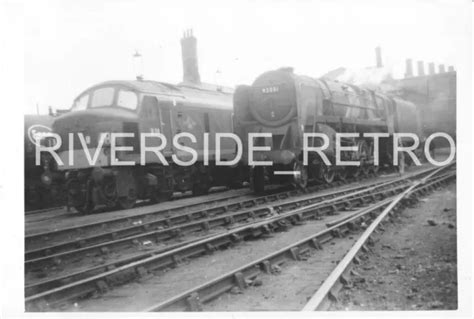 Photo Railway Steam Loco Class 94 And D74 Diesel At Cricklewood 1962 12x8cm £3 19 Picclick Uk