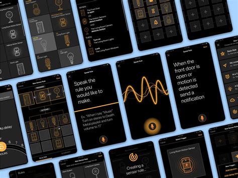 Connected Device Rule Automation Mobile App By Pencilprone On Dribbble