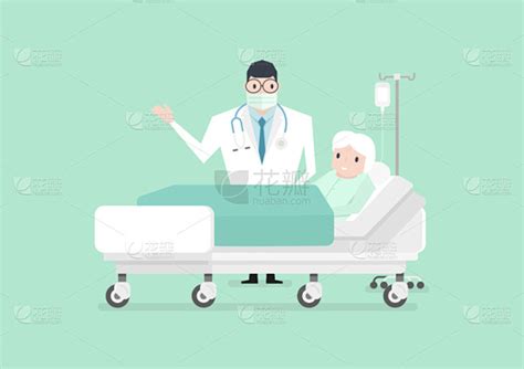 健康保健 病人 老年女人 病房 概念 拜访