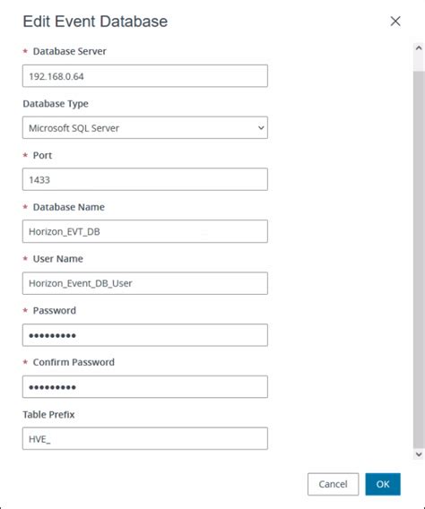 How To Configure Vmware Horizon 811 2309 Event Database Vcloudies