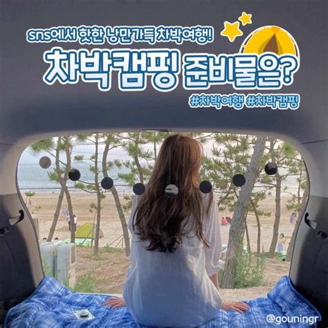 차박여행 차박캠핑 캠핑카렌트 준비물 리스트 네이버 블로그