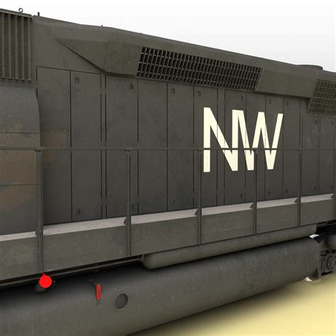 Emd Sd45 Nw Locomotive 3d Max