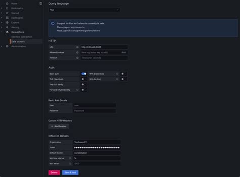 Setting Up Influxdb And Grafana — Constellation V051 Scutum Documentation