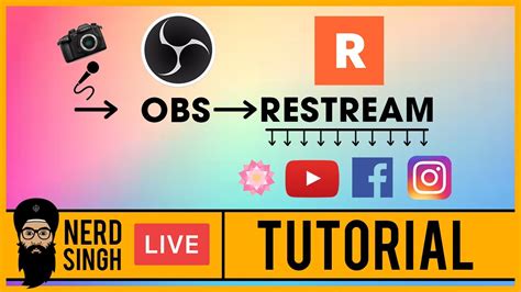 How To Livestream With OBS Restream To YouTube Facebook Instagram