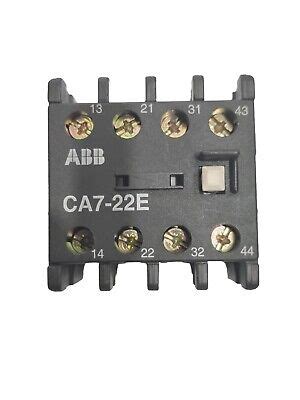 Abb Ca7 22e Auxiliary Contact 2n0 2nc 690vac 10a Fast Shipping Ebay