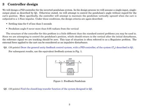 3 Controller Design We Will Design A PID Controller Chegg Com