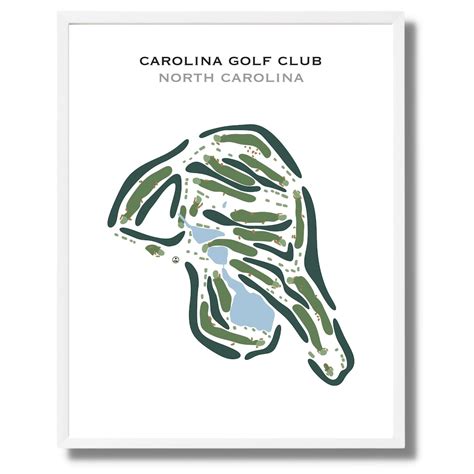 Carolina Golf Club Nc Golf Course Map Golf Map Golfer T For Him