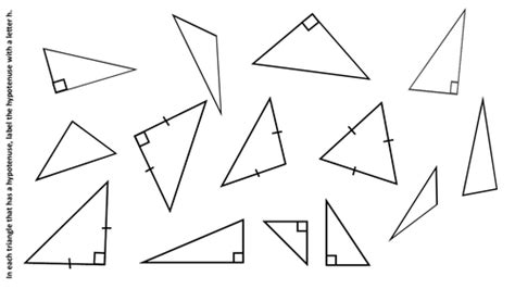 Labelling The Hypotenuse Teaching Resources