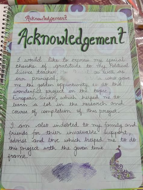 Acknowledgement Example For Group Assignment