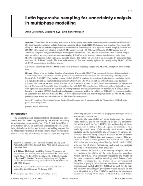 Modified Latin Hypercube Sampling Gsedns