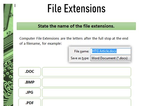 Ict Computing Computer Extensions Task Teaching Resources