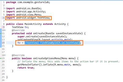 智慧生活科技專業社群 Android Gesture Gesturedetector手勢範例一
